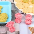 Farfi 6Pcs/Set Cookie Cutters Christmas Theme Design Reused Plastic ...