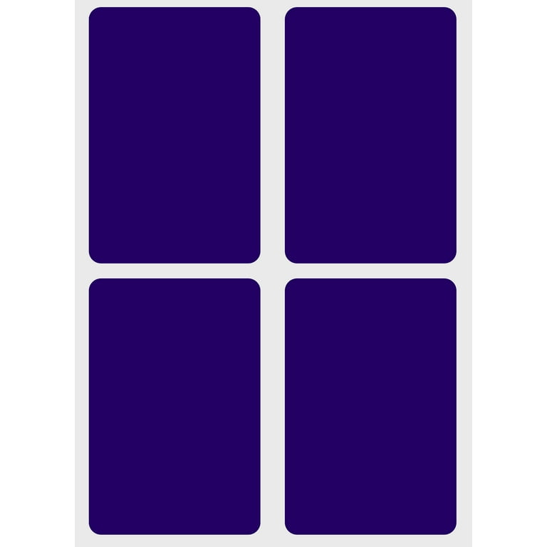 Dark Blue Blank Labels Stickers