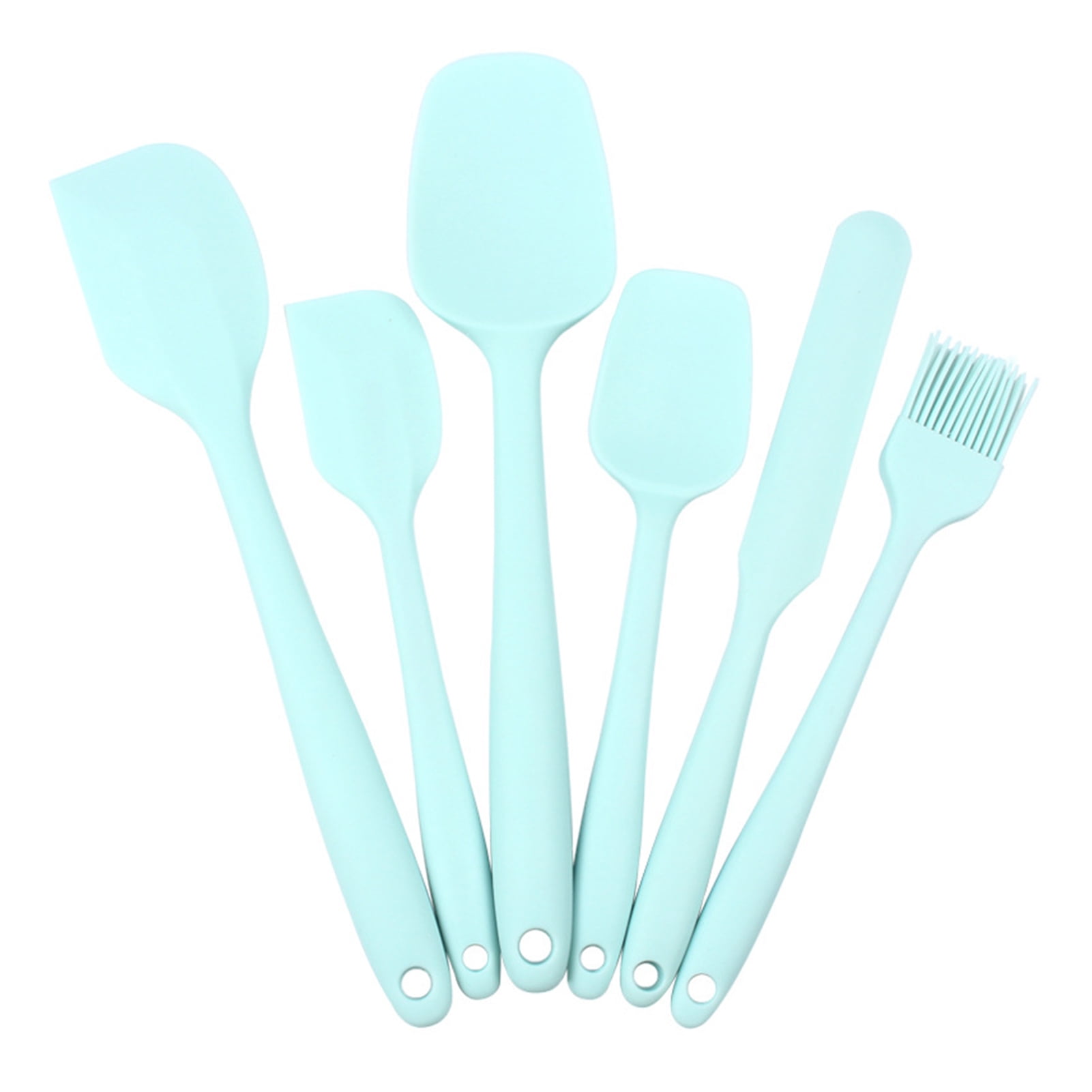 HEVIRGO 1 Set Good Flexibility Utensils Set One Piece Design Silicone ...