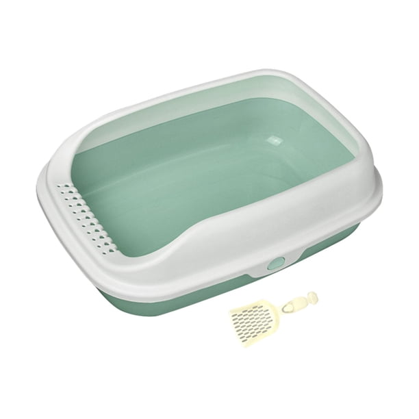 Open Litter Tray Pet Litter Pan Cat Sandbox Splashproof Open Top Pet ...