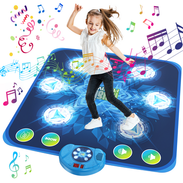 Kids Dance Mat Toys, Double Dance Pad with Light-up, Electronic Dacing ...