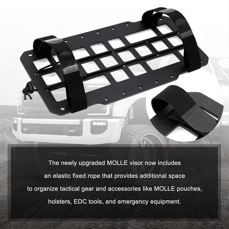 Edc Pouch Tactical Molle Car Sun Visor Organizer, Large Molle Visor ...