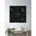 Celestial Runes Poster Wall Art, Modern Wall Decor, 30x30 UNFRAMED ...