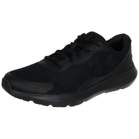 Under Armour Men's Surge 3 Road Running Shoe, Black (002)/Black, 7.5 ...