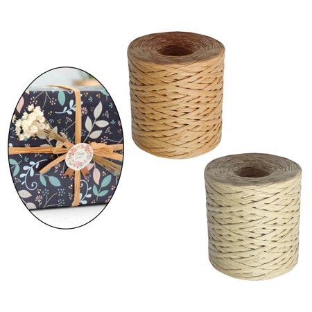 shamjina 200M Paper Raffia Ribbon Twine Rope String Craft DIY | Walmart ...