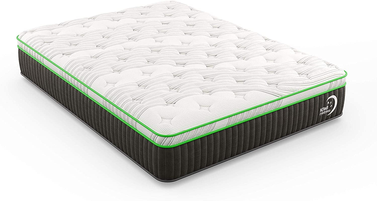 Kiwi Firm Full Size Natural Mattress, 12.5” Memory Foam, Organic, Bed ...
