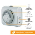 GE 24-Hour Indoor Basic Plug-In Timer, Programmable Electric Use for ...