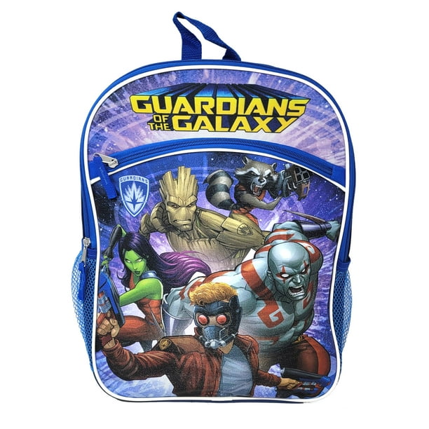 Guardians Of The Galaxy Backpack 16" Marvel Groot Quill Front Pocket ...