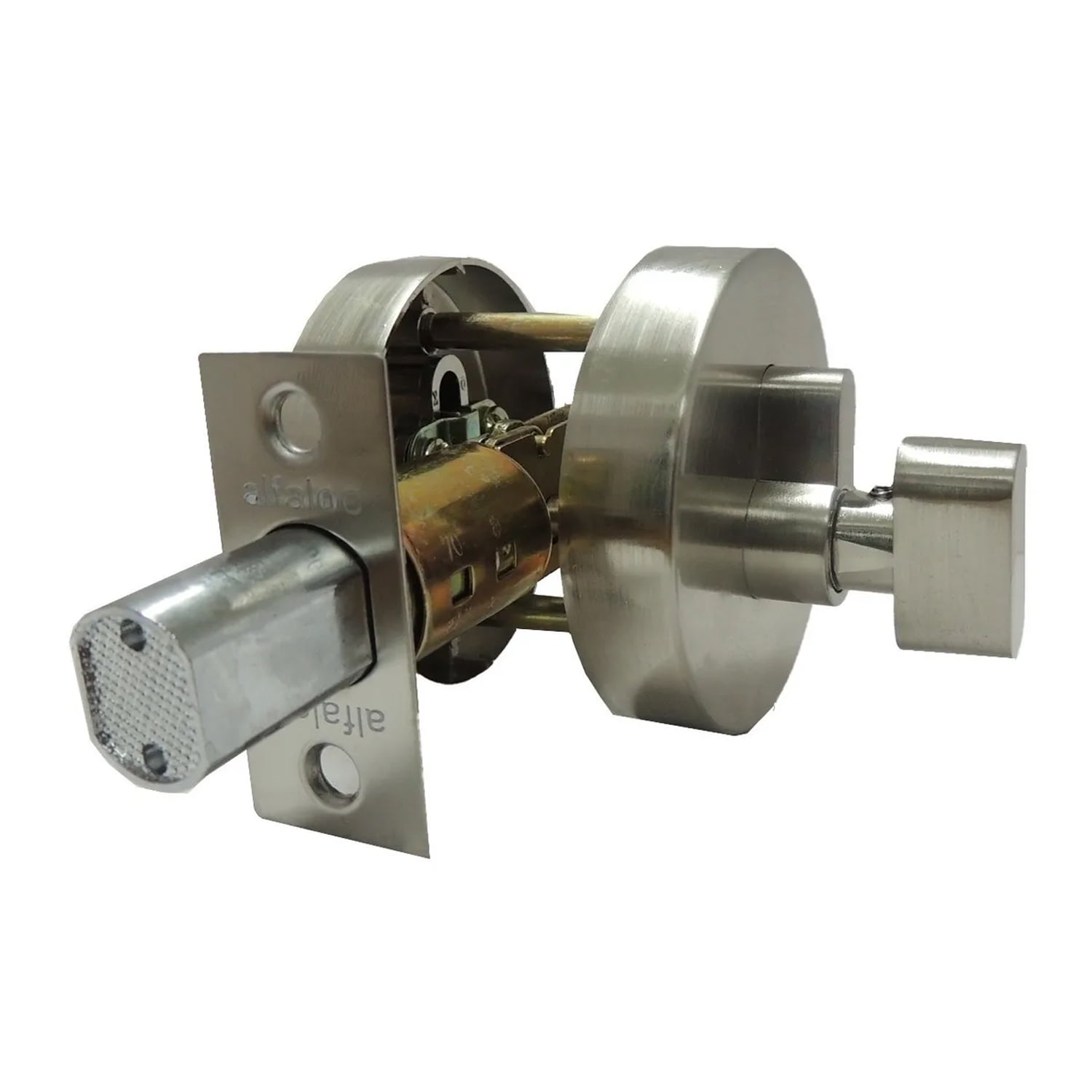 Chapa De Seguridad Cerradura Alfaloc Mariposa Redondo Satinado De Lujo | Walmart en línea