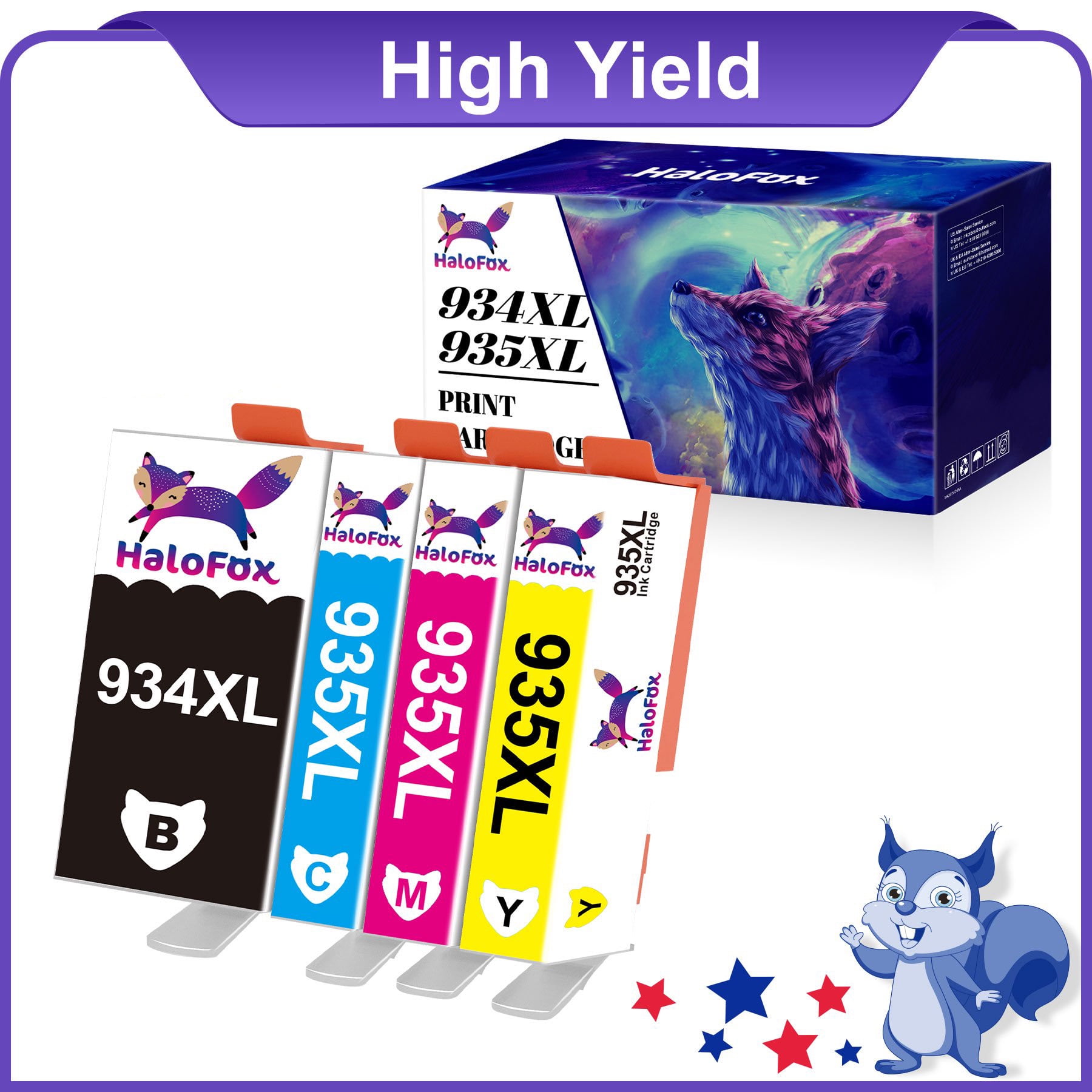 934XL 935XL Ink Cartridge for HP 934 and 935 Ink to Use with Officejet ...