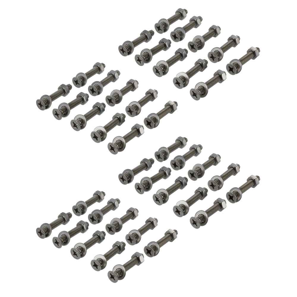 Airline-Style Track Fastener Pack - 40 Bolt/Nut/Washer Included ...