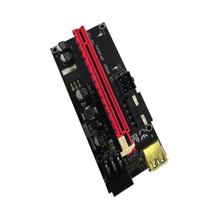 destyer PCI-E Riser Board Extender Board 4-pin 6-pin USB 3.0 Extender ...