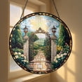 Decorative Fantasy Gate Stained Glass Style Suncatcher – Window Hanging ...