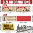 Christmas Believe Train Ticket Invitations Card Vintage Believe Train ...