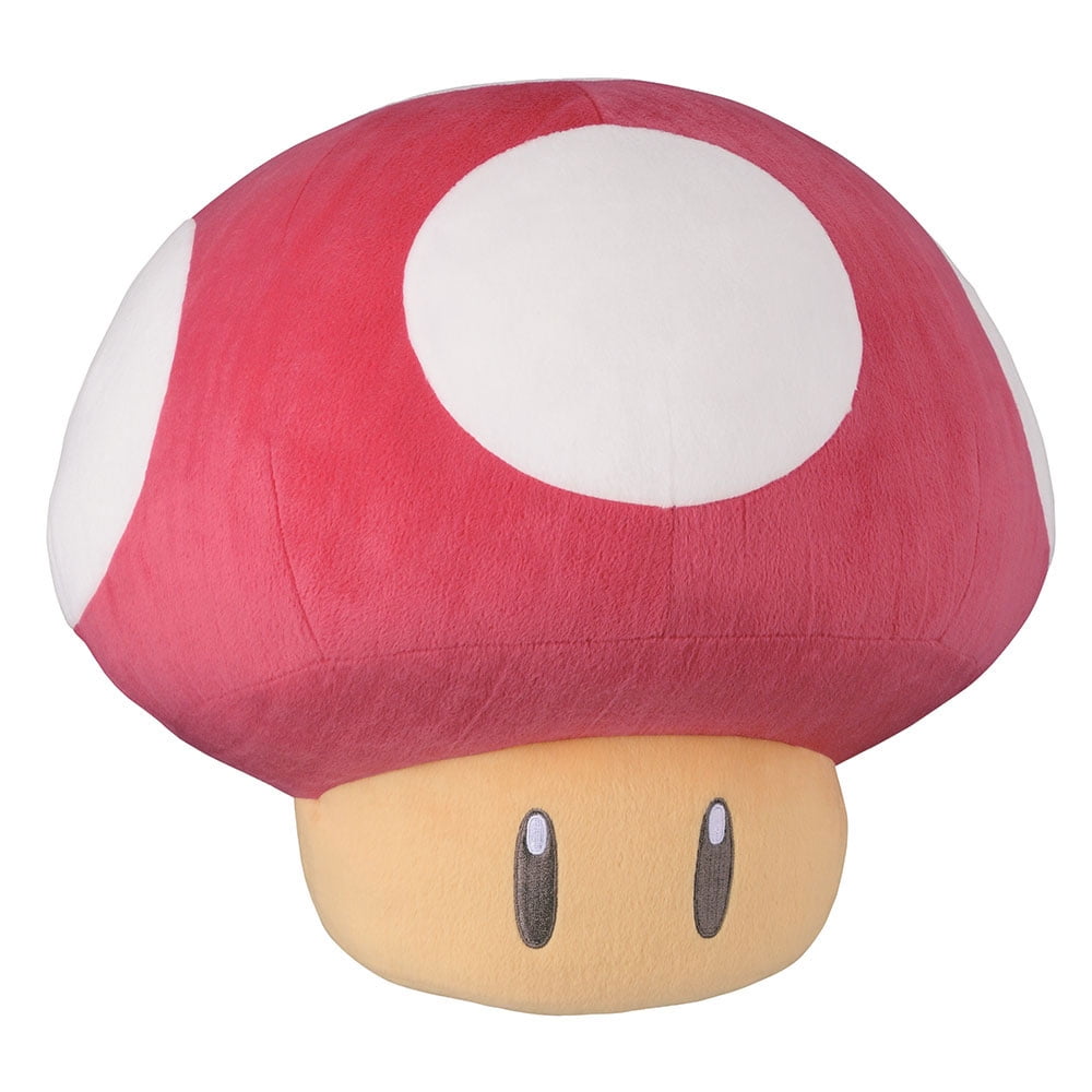 Super Mario 30th Mushroom Pillow 14" Plush Toy - Walmart.com - Walmart.com