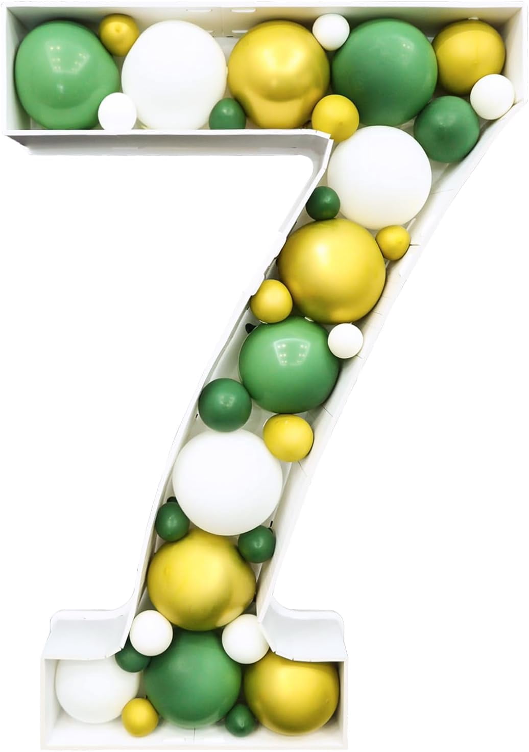 3 FT Mosaic Numbers for Balloons, Balloon Number Frame for 7th 17th ...