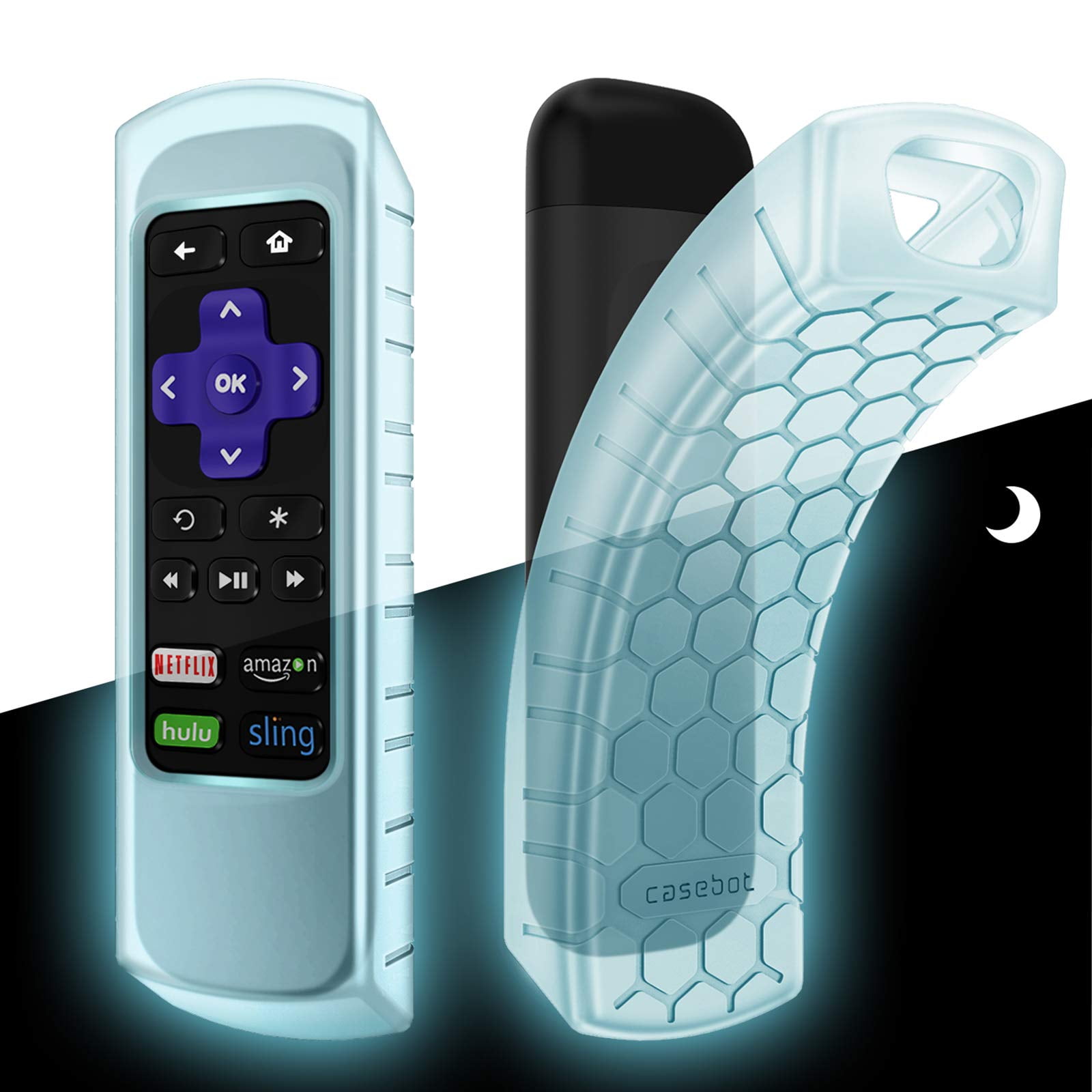 Fintie Silicone Remote Control Case Cover for Roku Express, Roku ...