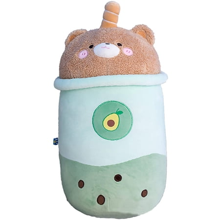 yayagoli Cute Bubble Plushie, Boba Rabbit Bear Plushies Strawberry Boba ...