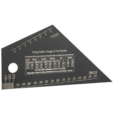 Notched Straight Edge and Fret Rocker Fretboard Ruler Bass Guitar Neck ...
