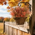 12 Bundles Artificial Fall Flowers No Fade Faux Autumn Plants, Fake ...