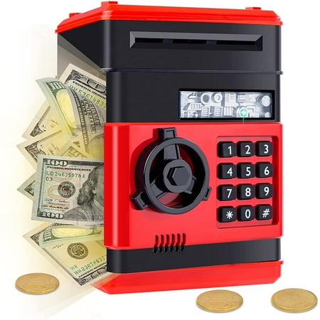 Surrme Electronic Money Box for 3-12 Year Old Kids with Password Mini ...