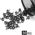 50Pcs Spring Band Type Clips 6mm(1/4Inch) Air Hose Tube Water Pipe Fuel ...