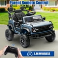 12V Powered Ride on Car Toy, Ford Bronco Raptor Kids Electric Vehicle ...