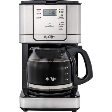 Mr. Coffee 12-Cup Programmable Maker with Strong Brew Selector, Auto ...