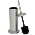 Bath Bliss Stainless Steel Trash Can, Plunger, and Toilet Brush Iron ...