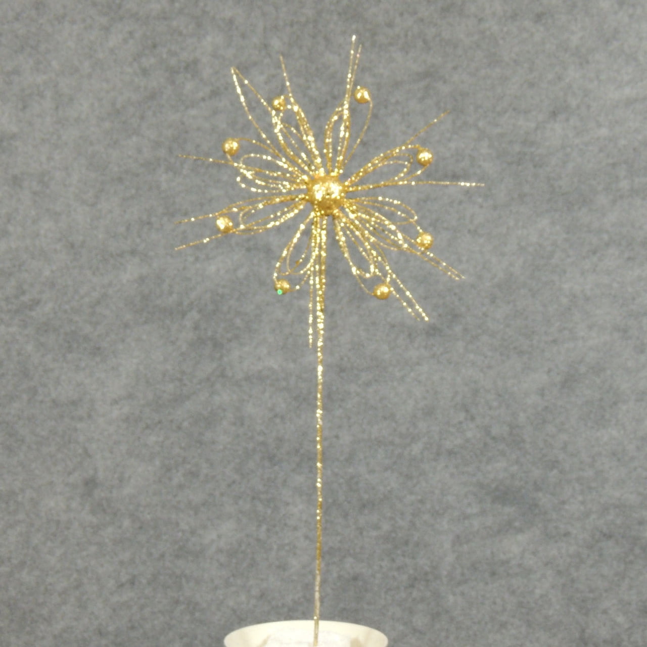 1 Pc, 6 Inch Glitter Snowflake Pick Use In Floral Arrangements, Wreaths ...