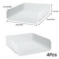 Tomorotec A4 Stackable Desk Letter Tray Set, Document Organizer, Anti ...