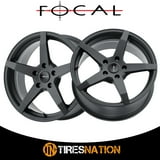 Focal 455U F-55 17x8 5x120 +35mm Black/Machined Wheel Rim 17" Inch ...