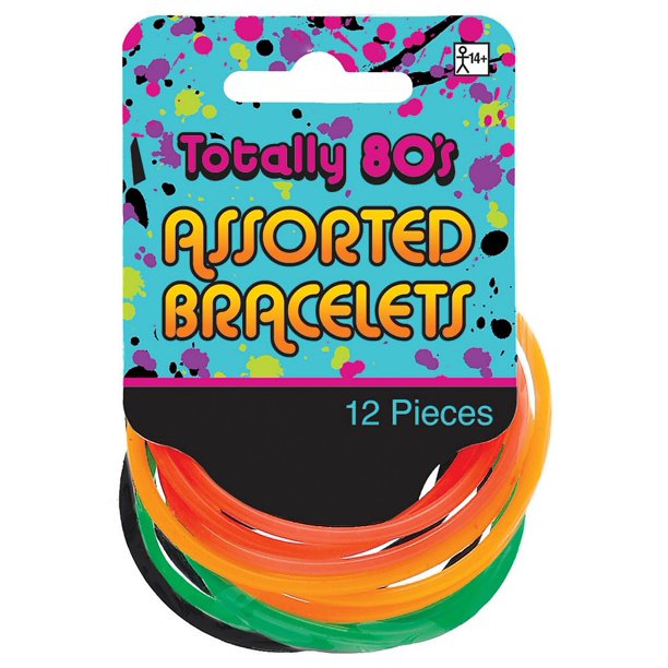 80s Jelly Bracelets Adult Costume Accessory - Walmart.com - Walmart.com