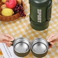 YIEMEEN Strong Metal Heat Resistant Bottle With double Lid Design For ...