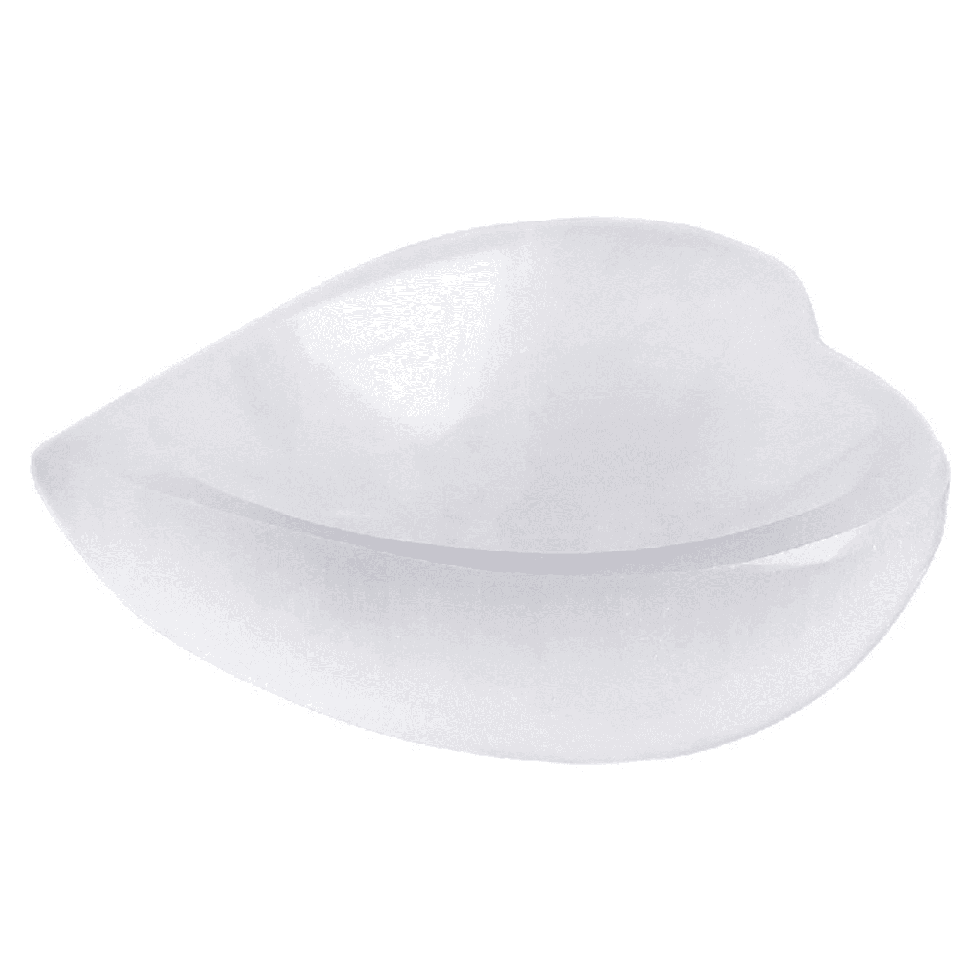 Natural Solution Selenite Crystal Heart Shape Bowl 10cm, Home ...
