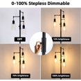 3 Lights Floor Lamp, Industrial Tree Lamp for Living Room Bedroom ...