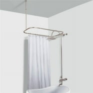 Double Shower Rod, Chrome - 44 x 72 in. - Walmart.com