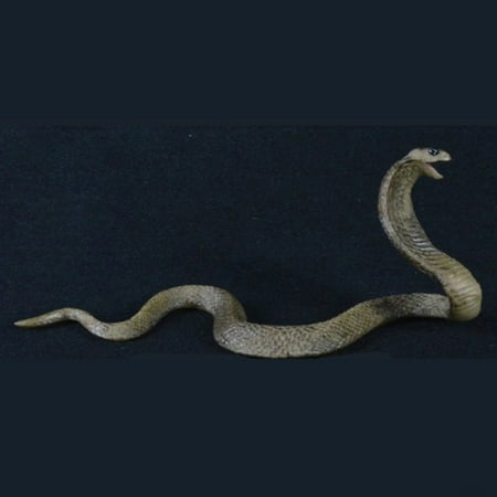 17cm Realistic Lifelike Cobra Snake Replica Animal Model PVC Figure ...