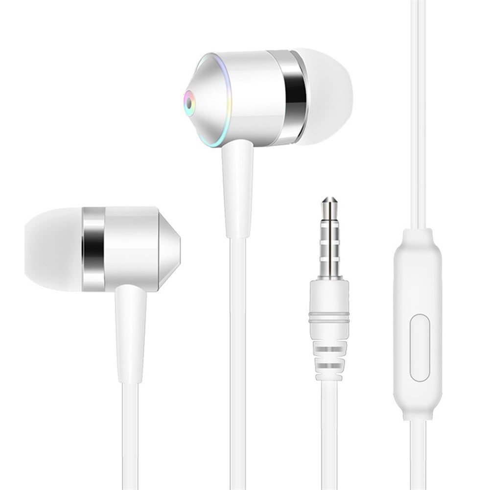 Universal 3.5mm Plug Wired In-ear Earbuds Portable Wire Control Phone ...