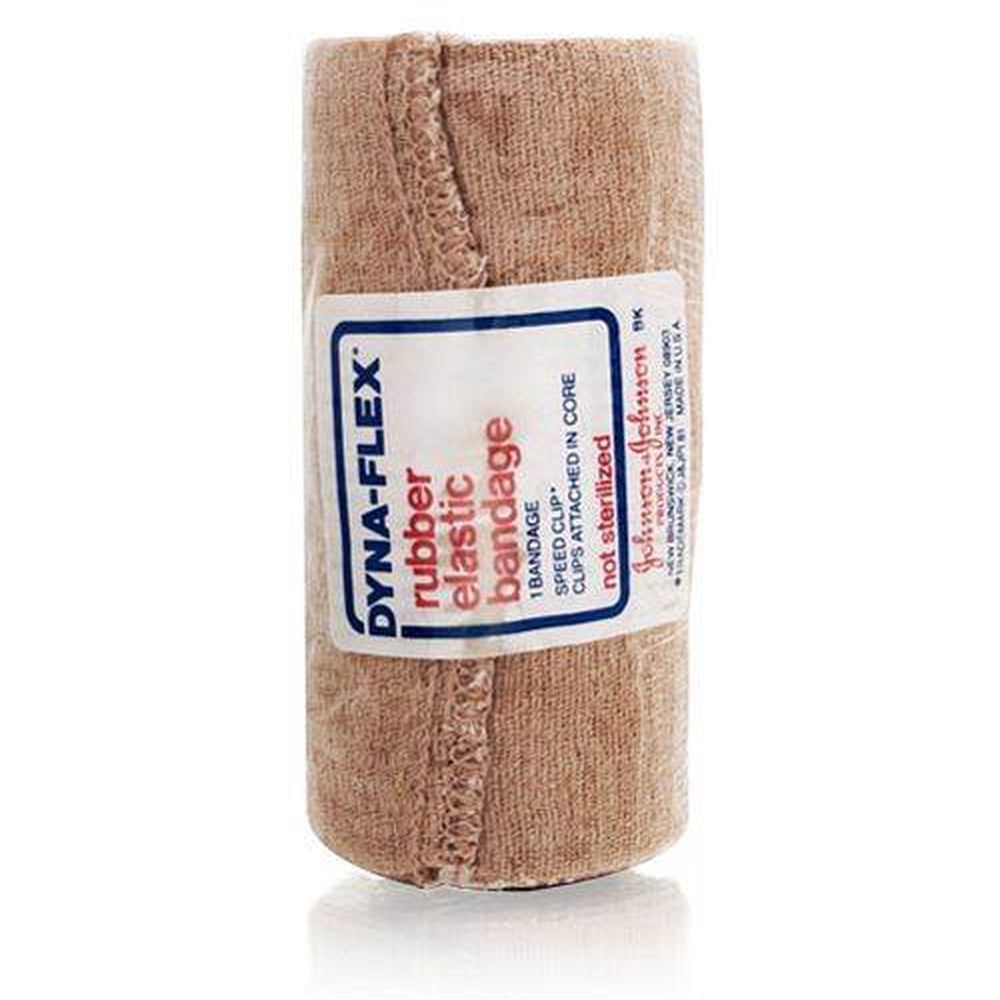 Johnson & Johnson Dyna-Flex Rubber Elastic Bandage 4 in x 5 yds ...