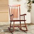 Ktaxon Outdoor Wood Porch Chair, Windsor Traditional Solid Wood Rocking ...