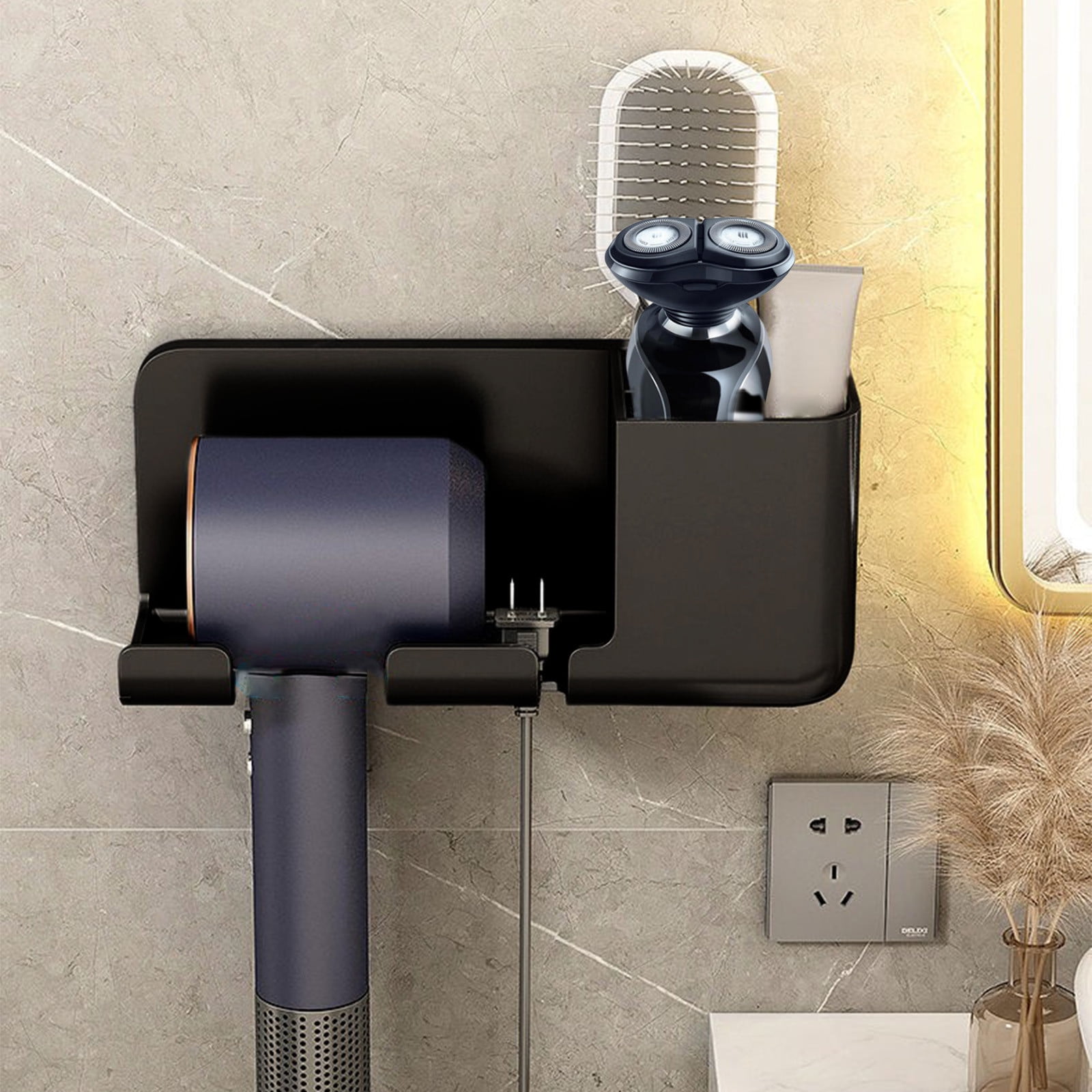 Click here for Eqwljwe Hair Dryer Holder Wall Mounted blow Dryer... prices