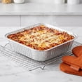 100 Pack 8x8 Aluminum Foil Pans – Heavy Duty Disposable Square Baking ...