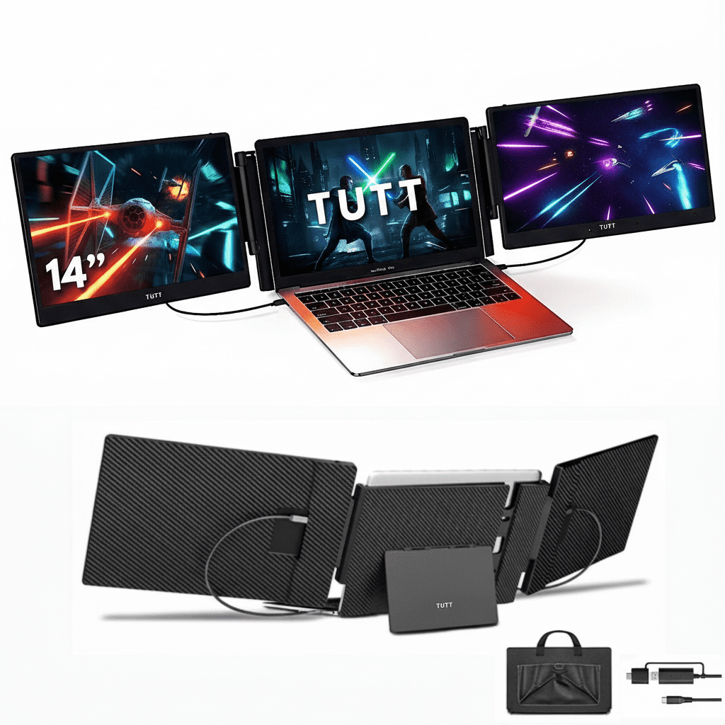 Click here for Tutt 14 Fhd Portable Monitor - S3 Triple Screen Ex... prices