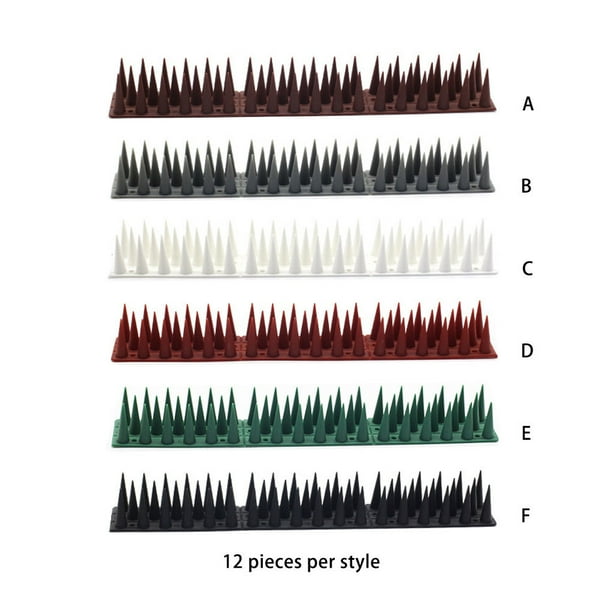 12 Pieces Outdoor Security Animal Deterrent Climb Strips Balcony ...