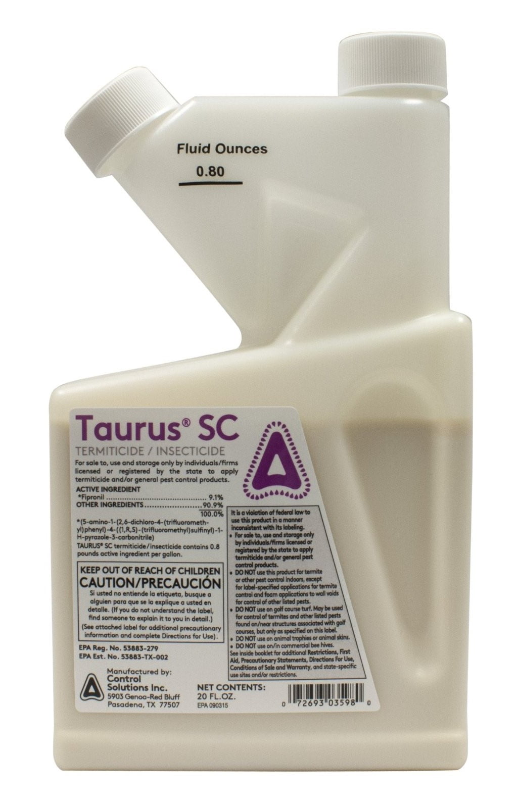 Buy Taurus SC- Kills Termites & Wood-Infesting Pests - Case (4 x 20 fl ...