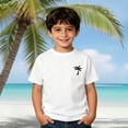 Bobifish Little Boys Basic Tee Minimal Short Sleeve Crew Neck Graphic ...