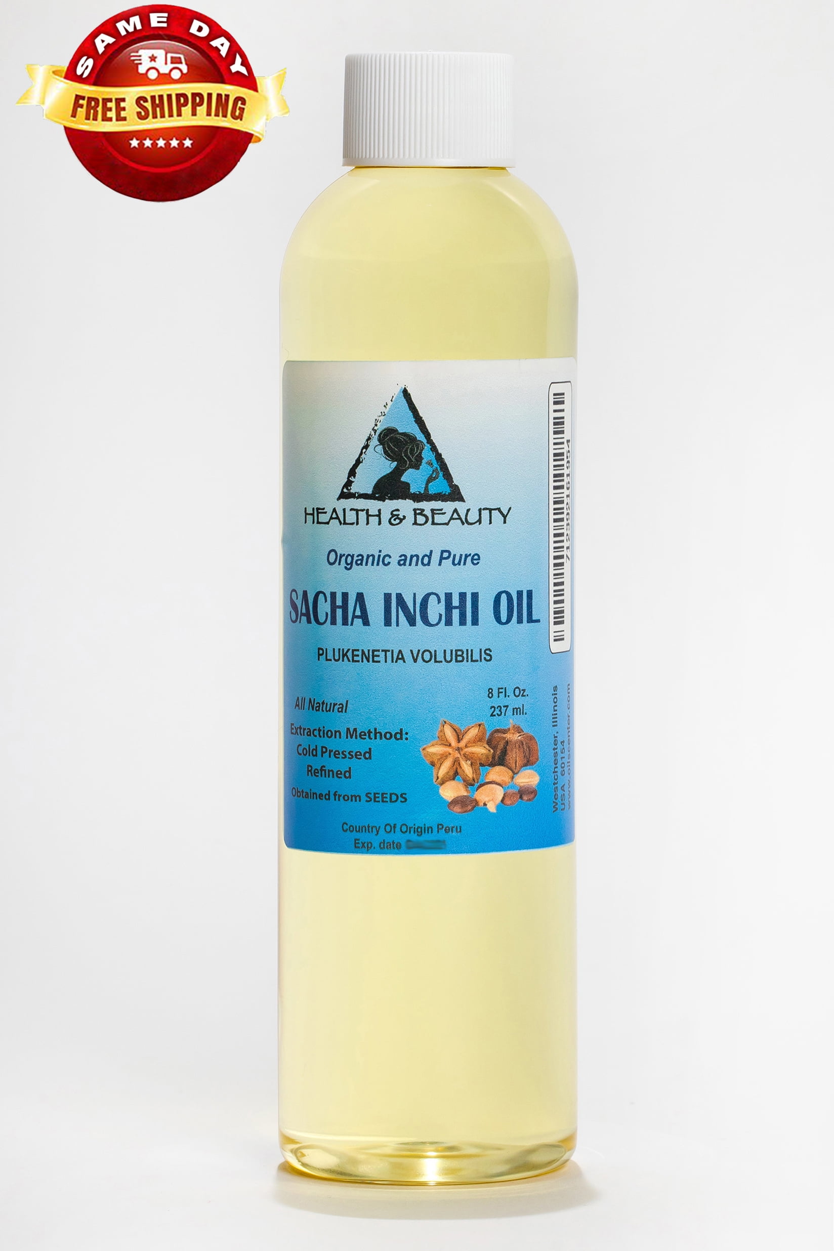 Sacha inchi oil refined organic carrier cold pressed 100% pure all ...