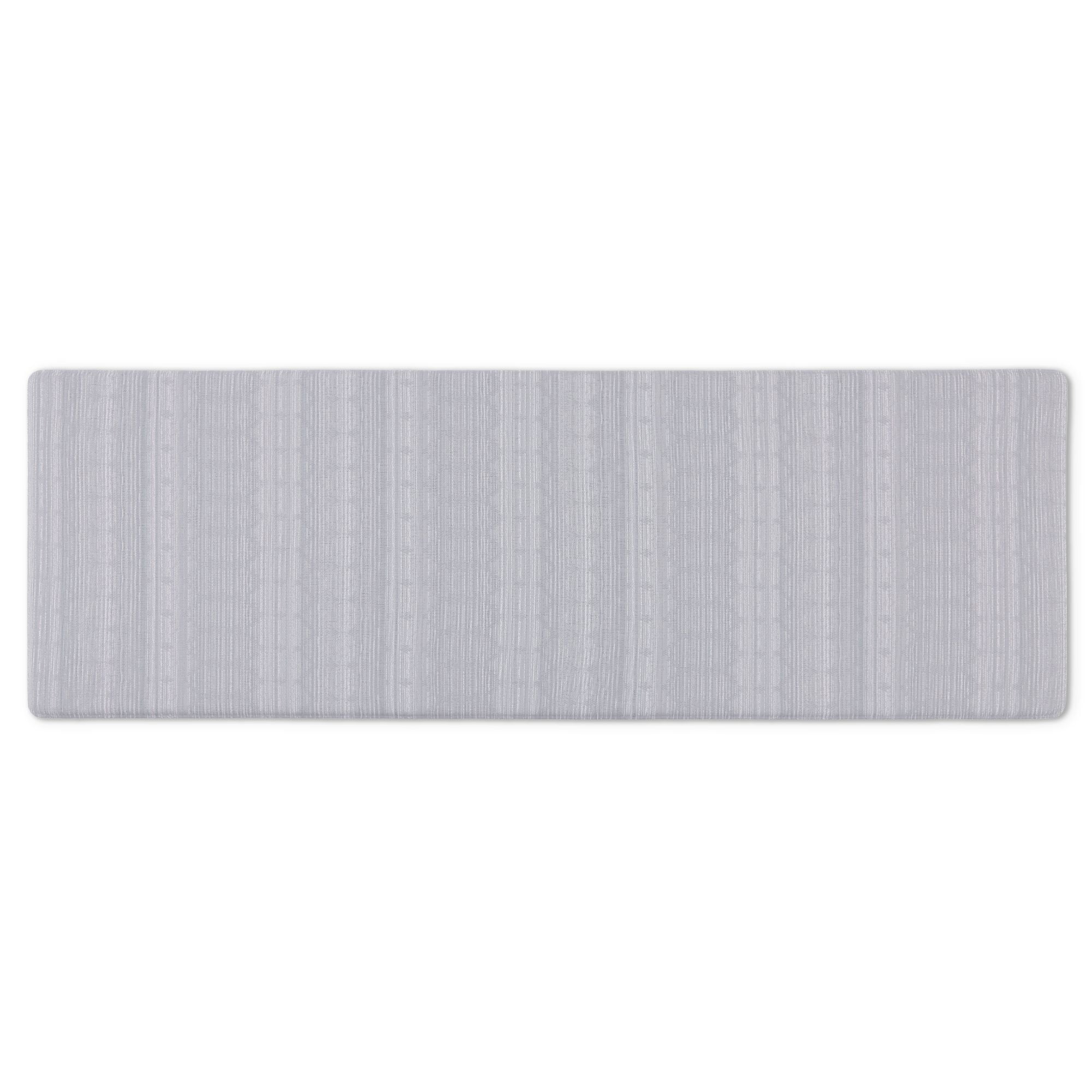 Better Homes & Gardens Fayette Stripe Kitchen Mat, Silver, 20"W x 60"L ...