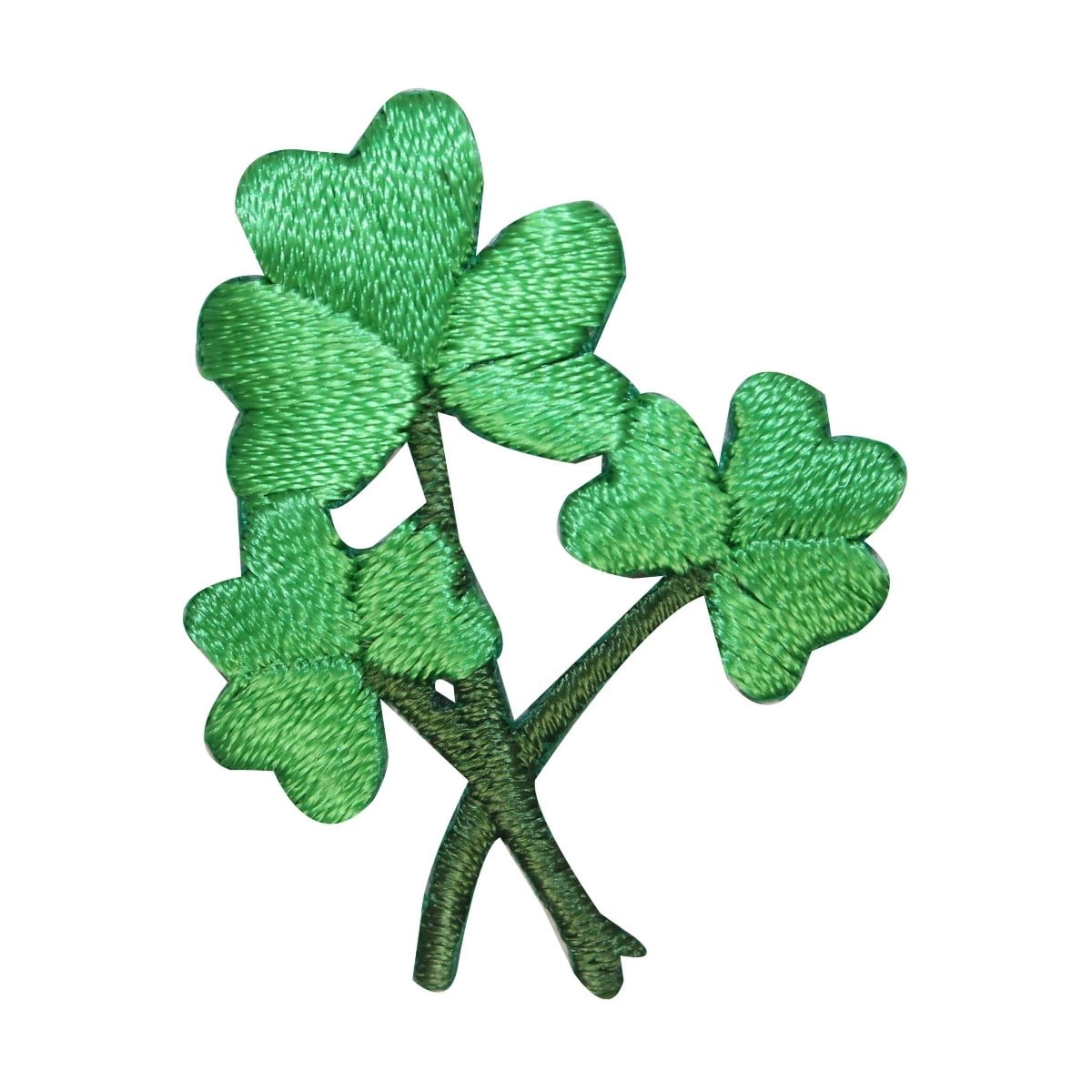 ID 3312 Three Leaf Clover Bunch Patch ST Patrick's Embroidered Iron On ...